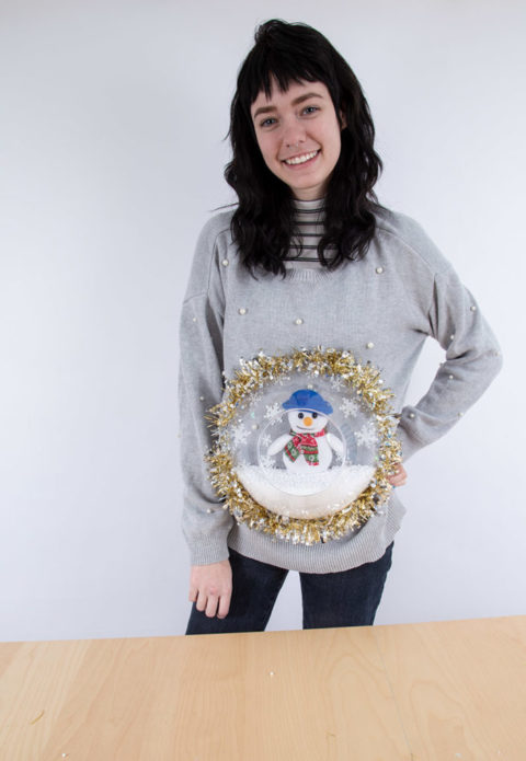 DIY Holiday Sweaters: Snow Globe Edition - Buffalo Exchange
